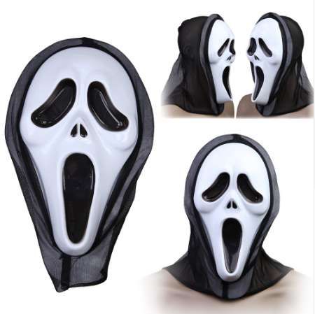Halloween Costume Party Long Face Very Scary Horror Terrible Mask With ...