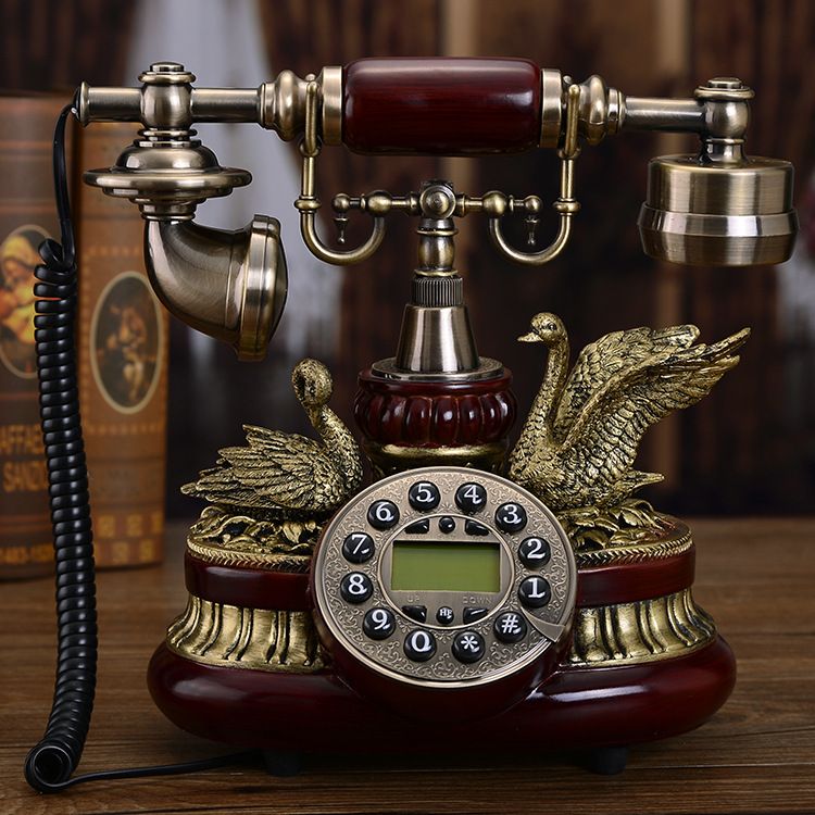 European Telephone Retro Telephone Creative Antique Telephone Machine ...