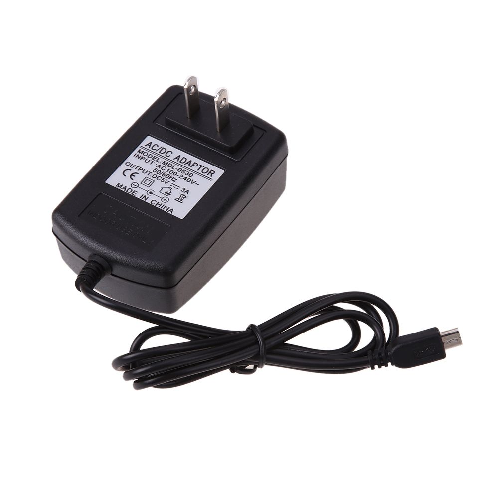 US Plug AC To DC 5V 3A Micro USB Power Supply Adapter For Windows ...