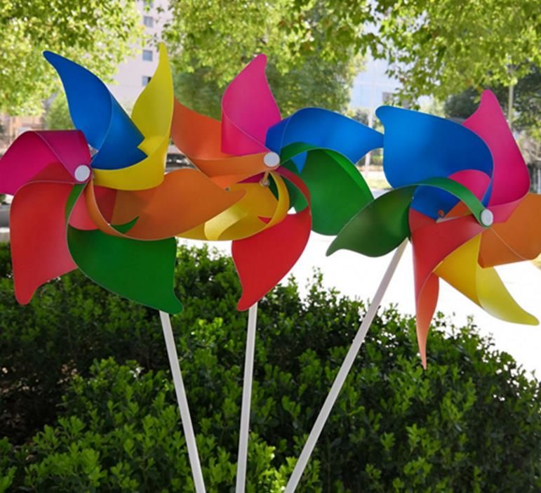 2019 DIY Windmill Party Decor Pinwheel Whirligig Wind Chime Flower ...