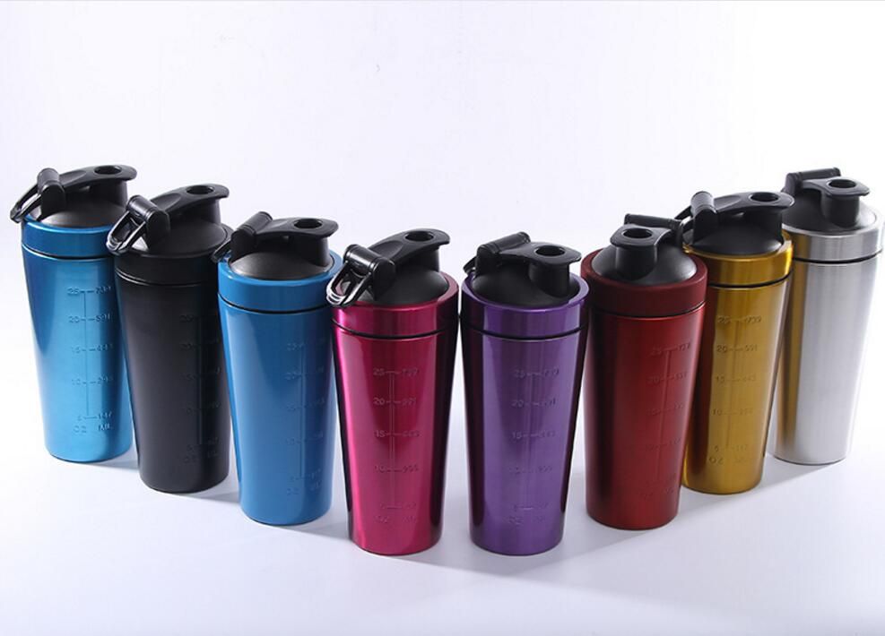 2019 CHEAPEST!!! Solid Color Stainless Steel Metal Protein Shaker Cup ...