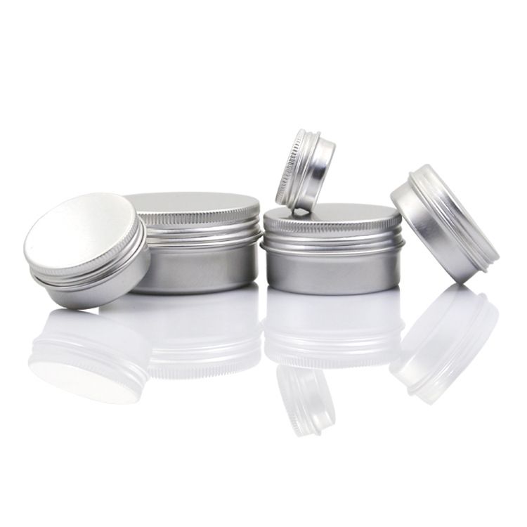 2021 Empty Aluminum Lip Balm Containers Cosmetic Cream Jars Tin Crafts ...