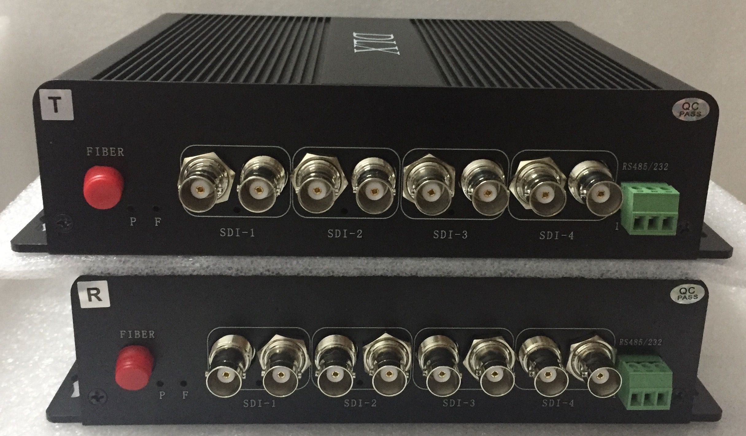 4channel HD SDI Video Fiber Transmitter And Receiver 1080P SDI To Fiber ...