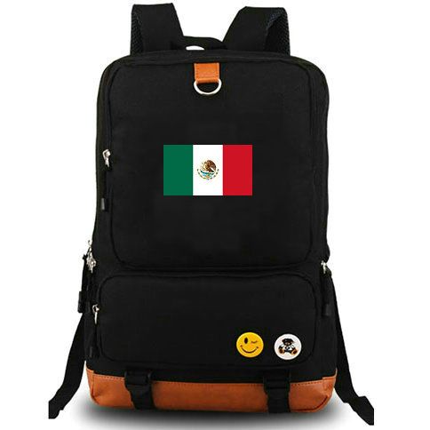 2020 Mexico Flag Backpack Hiking Hill School Bag Country Banner Daypack ...