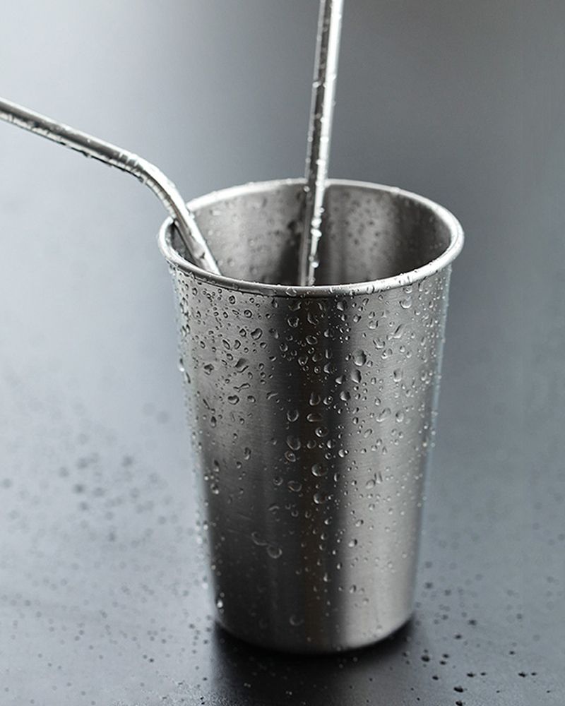 475ml Stainless Steel Beer Cups Large Metal Drop Resistance Water Juice ...