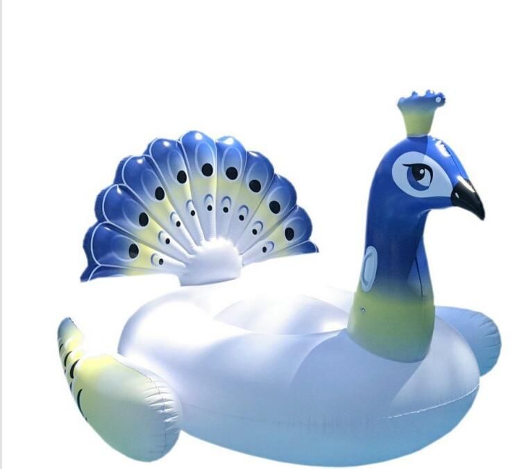 200cm floating peacock mattress inflatable peacock swim ring floats ...