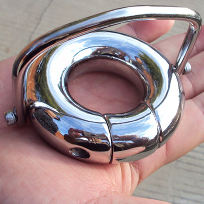 Male Scrotal Bondage Ring Stretcher Scrotum Pendant Stainless Steel