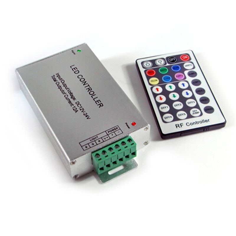 2020 28keys RGB LED Controller With Wireless RF Remote DC12V~24V 12A ...
