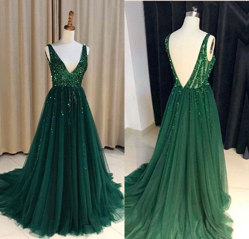 Venta > vestidos color verde esmeralda de noche > en stock