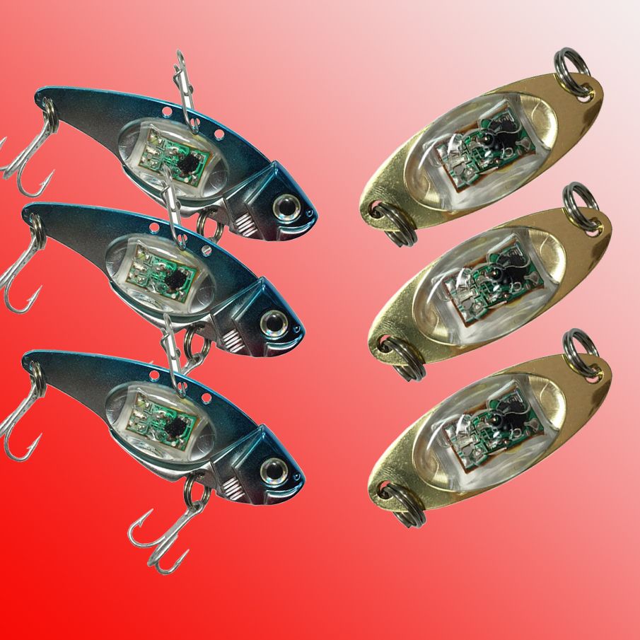 Wholesale BRAND LED Fishing Lures Flash LED Light Spoon Bass Muti ...