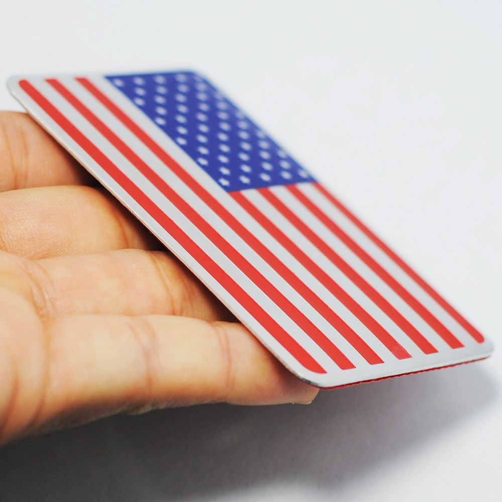 Wholesale BRAND Metal Car Sticker American Flag Car Sticker Pack JDM ...