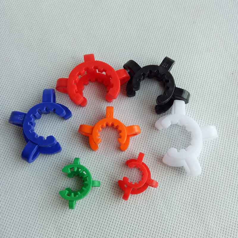 10mm 14mm 19mm Plastic Keck Clip K-Clips Laboratory Lab Clamp Clip ...