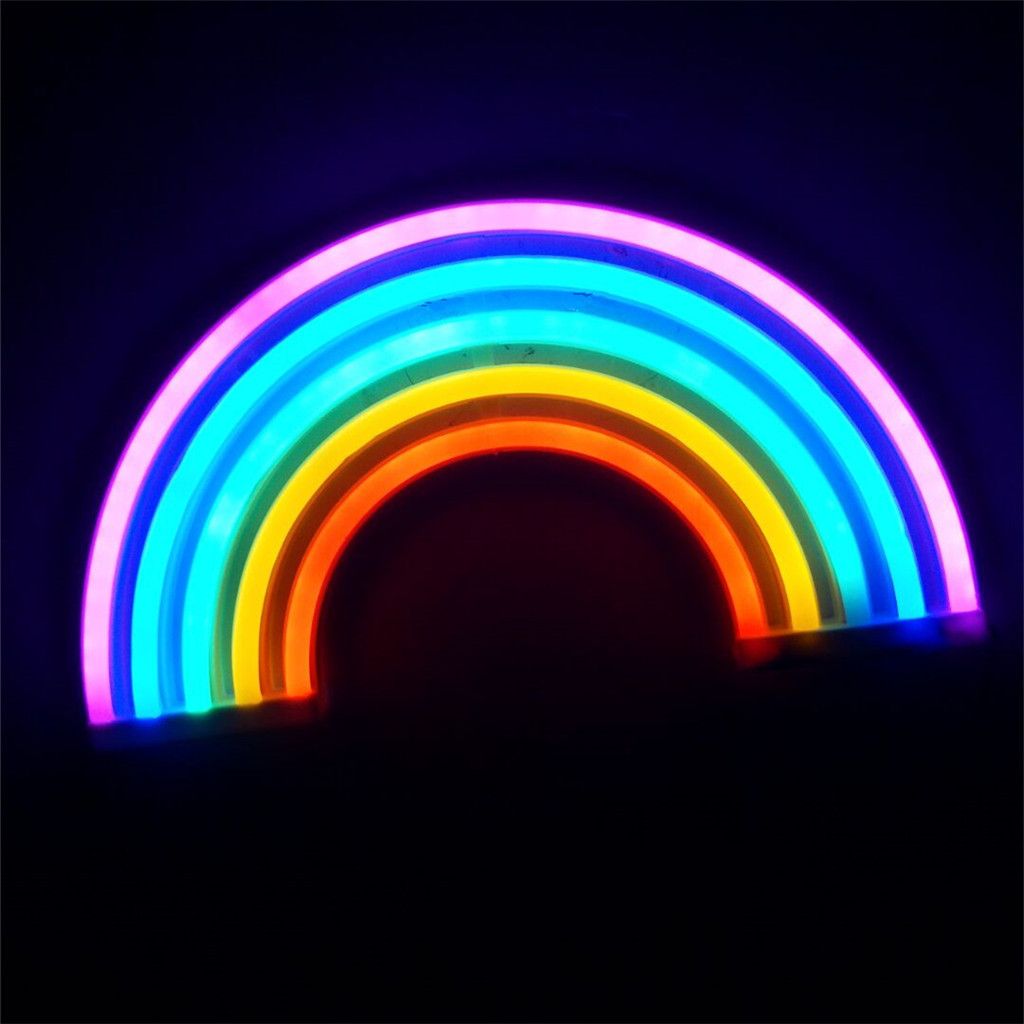 2021 Fashion Colorful Rainbow Led Neon Sign Light Holiday Xmas Party ...