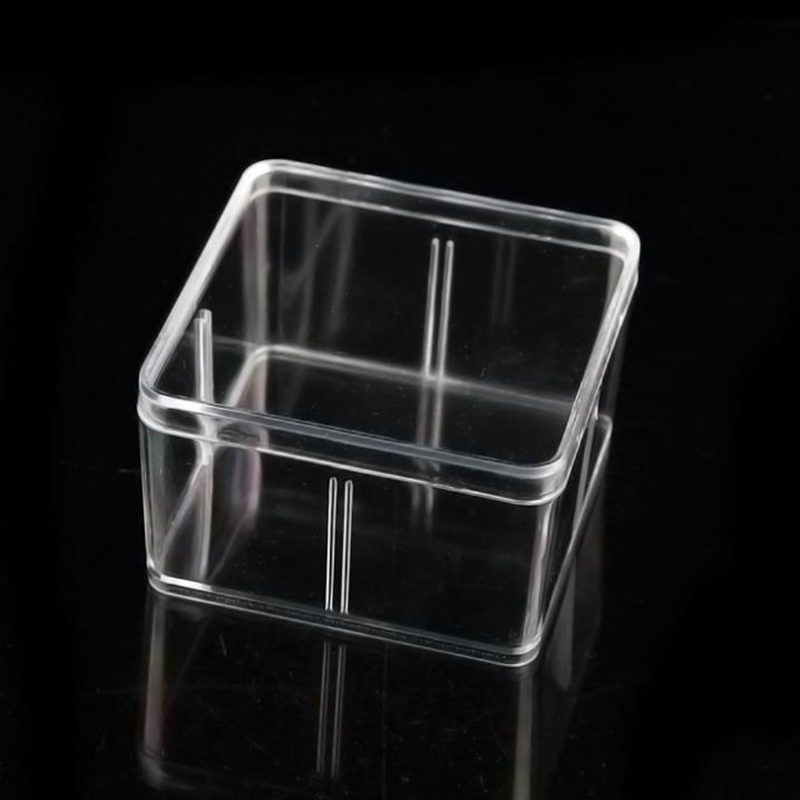 Best Quality Square Small Box PS Transparent Plastic Storage Box ...