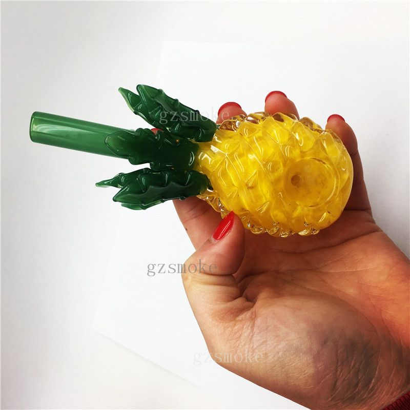 2021 Pineapple Glass Pipes Pyrex Pipe High Quality Funny Bong Smoking Accessories Beautiful ...