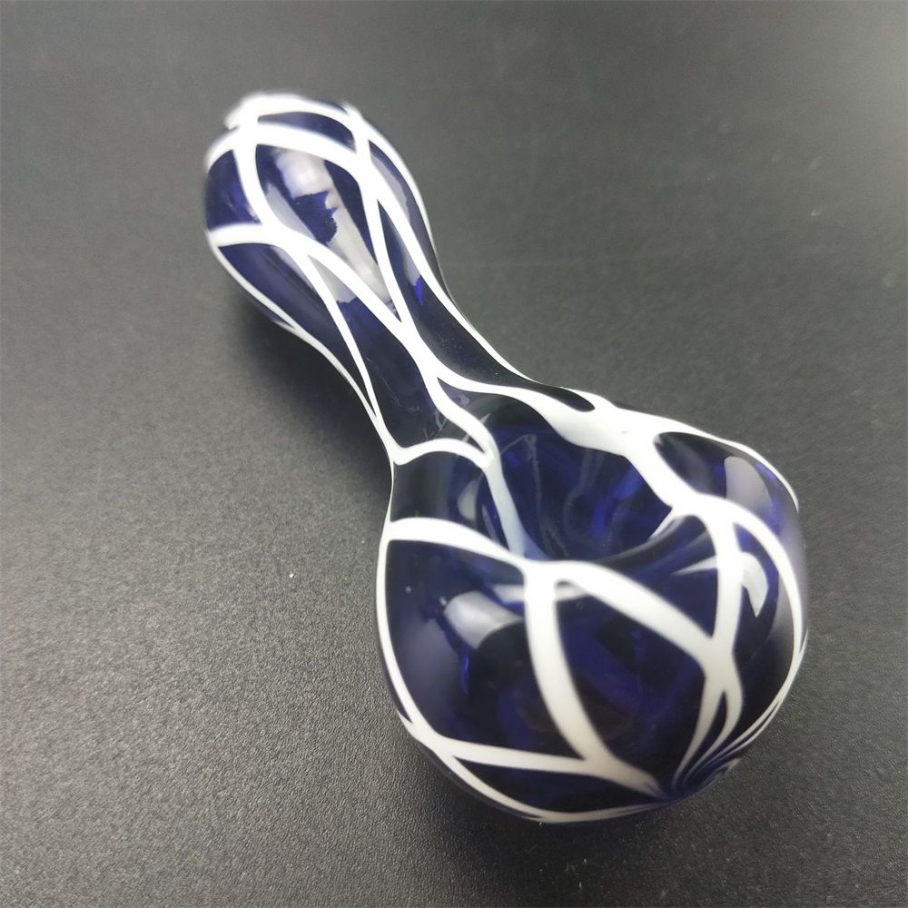 2021 Hand Blown Glass Pipe Hand Pipe Three Colors Heavy Triple Blown ...