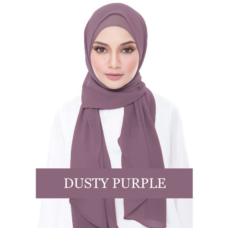 Acheter 2018 Musulman Hijab Bonnet En Mousseline De Soie Abaya Jilbab ...