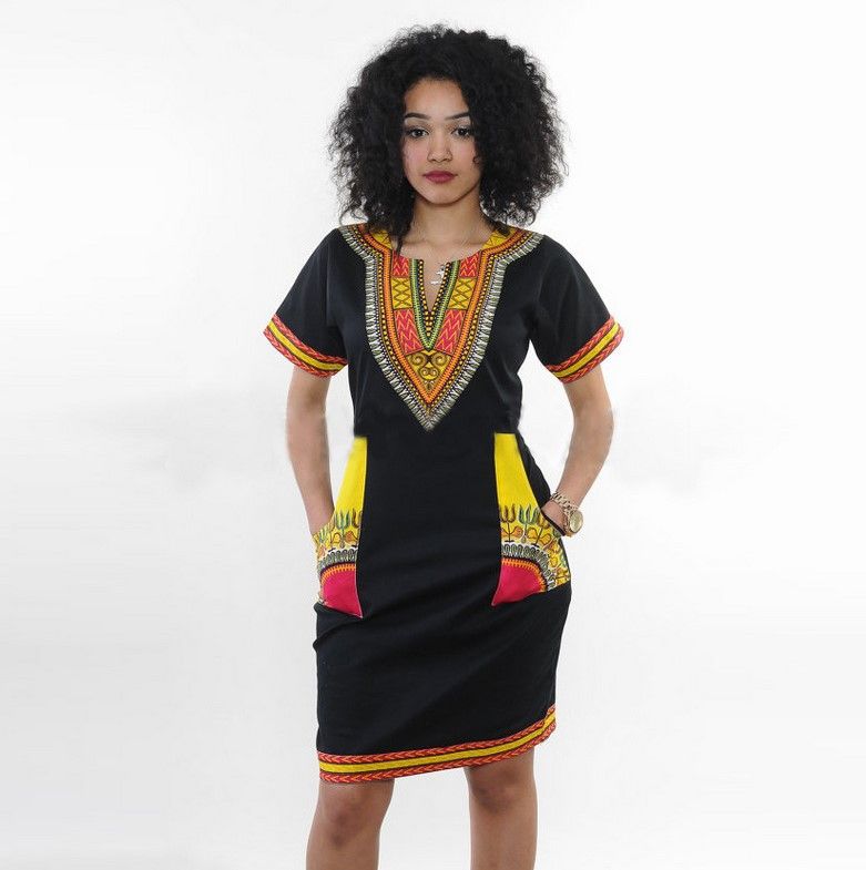 2018 Hot African National Costume Ethnic Dashiki Dresses Standard Code