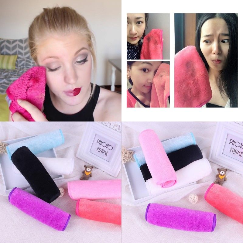 Reusable Microfiber Women Facial Cloth Magic Face Towel Makeup Remover ...