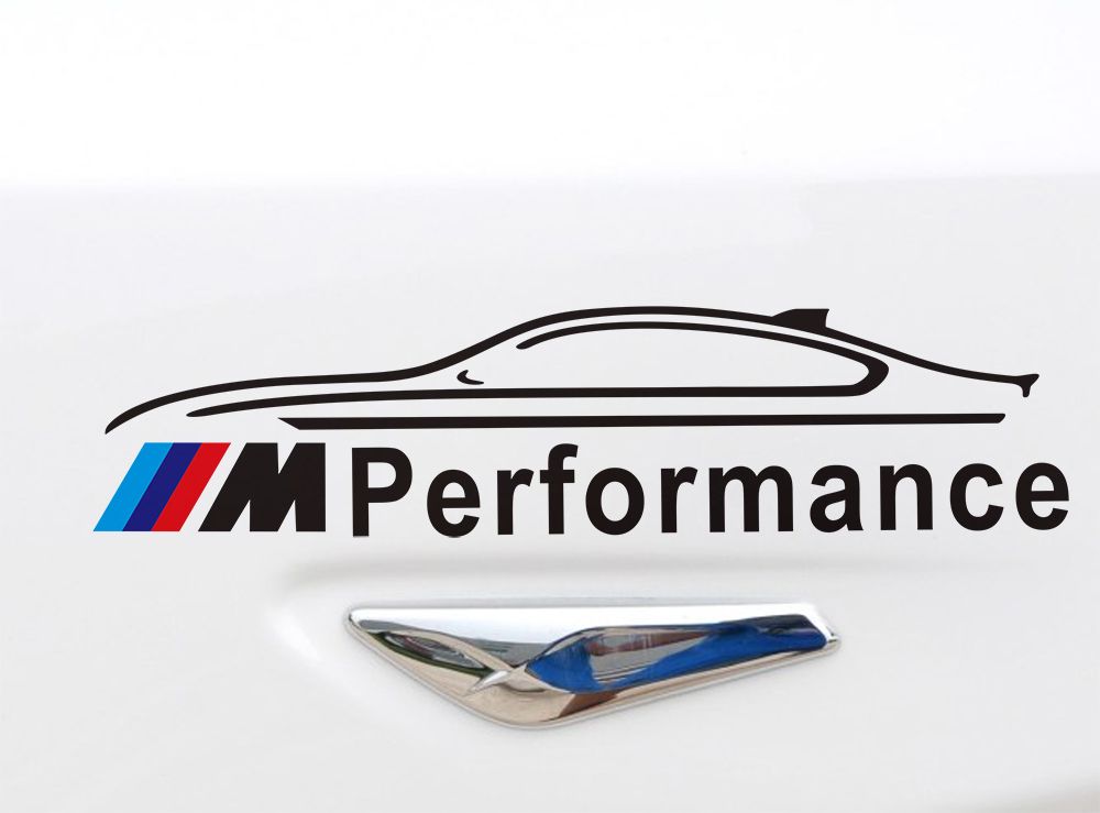 2021 M Performance Logo Rearview Mirror Car Stickers Decoration For BMW ...