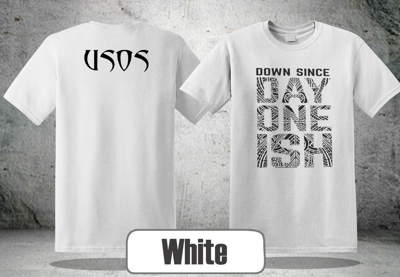 The Usos Down Since Day One Ish T Shirt Black&White Men'S Cool Tee ...