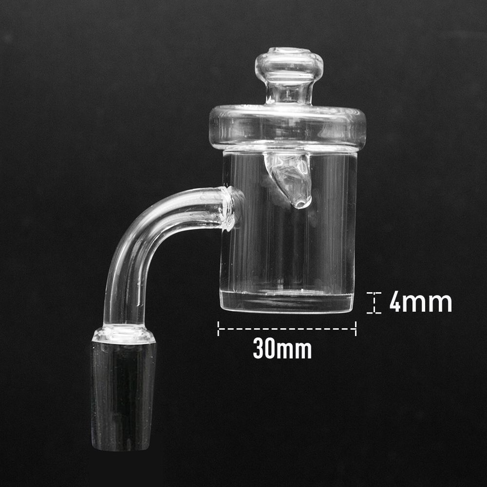 2019 Flat Top Banger XL 30mm Quartz Banger Glass Carb Cap 4mm Thick ...