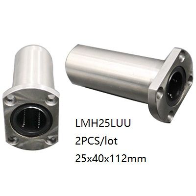 2019 LMH25LUU 25mm Linear Ball Bearing/Bushing Long Oval Flanged ...