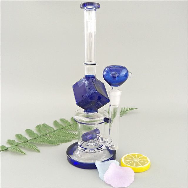 2021 Hot Newest Amazing Function Blue Glass Bong Glass Smoking Pipe ...