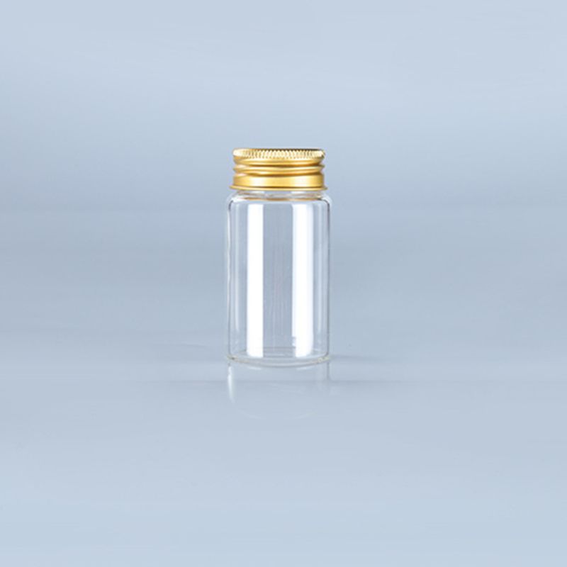 25ml 50ml Glass Screw Top Tube Small Threaded Bottle Glass Vial 37mm ...