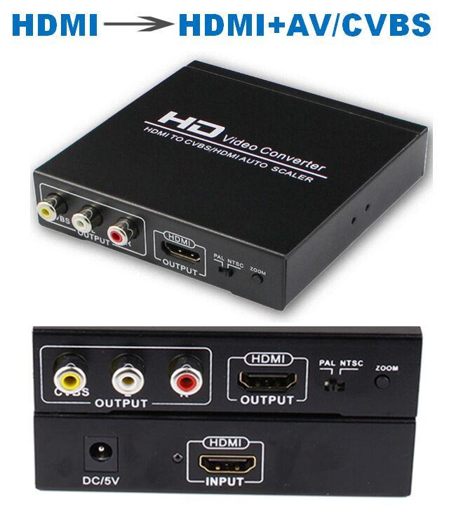 Wholesales & Two Distributor HDMI To RCA /AV/CVBS And HDMI Converter ...