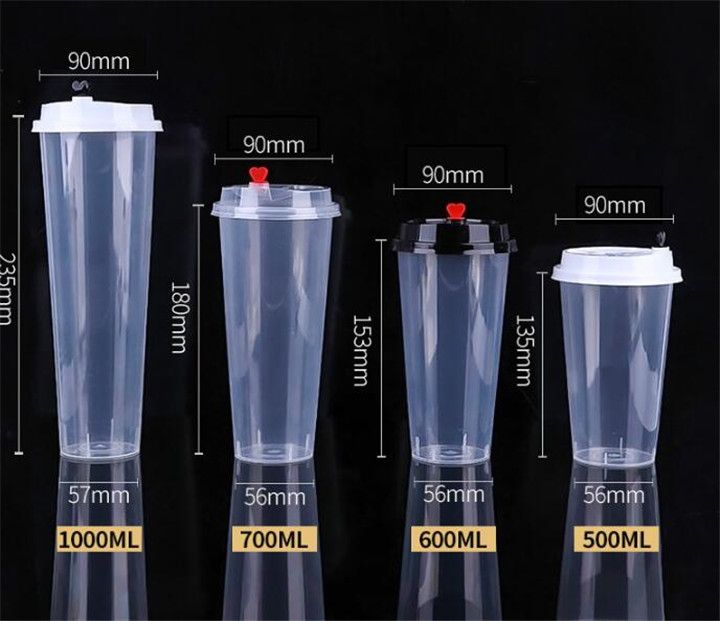 2021 Fedex Ship 360ml 500ml 700ml Cold Hot Drinks Juice Cups Coffee Tea Cups Thicken Disposable ...