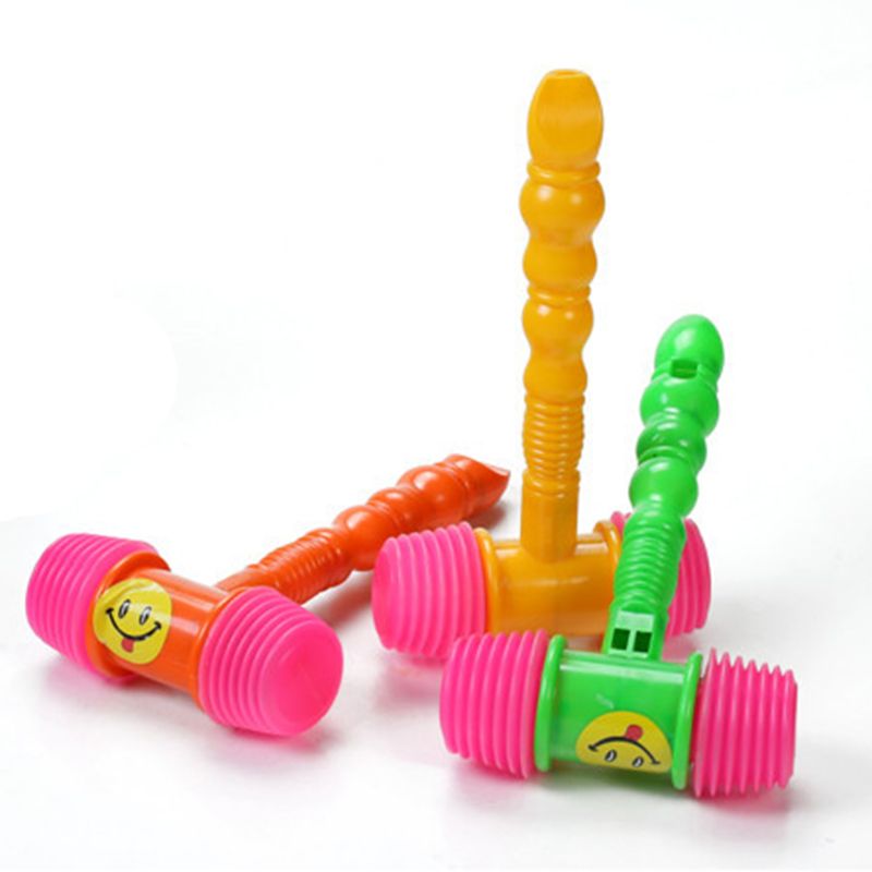 25CM Durable Handle Hammer Plastic Toy Child Built In Whistle Toddler ...