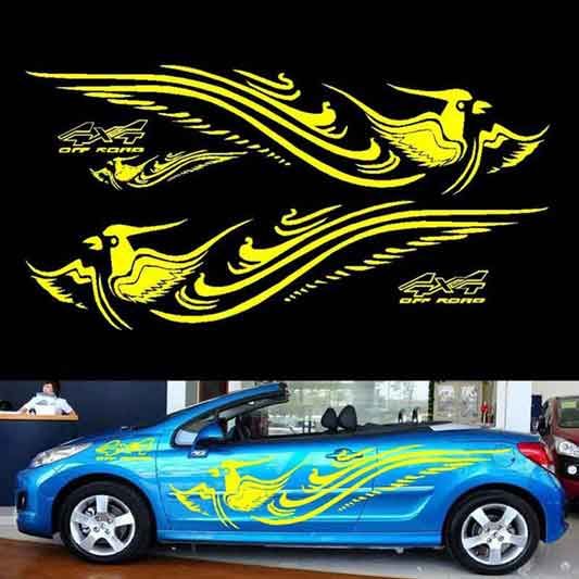 2020 Car Truck Flying Phoenix Graphics Vinyl Body Decal Side Animal ...