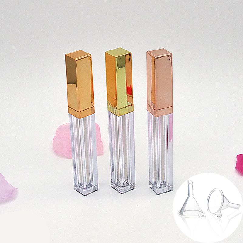 2019 4ML Square Shape Empty Lip Gloss Tubes Containers, Clear ...