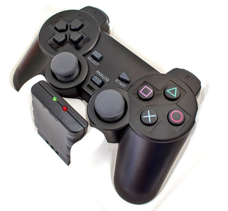 Game Controllers 24g Wireless Analog Controller Twin Vibration Compatible For Ps2 Ps1 Psx With