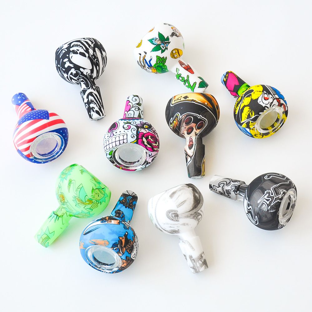 2020 14mm Male Silicone Slide Bowls Pieces Glass Bowls Dry Herb Bowl ...