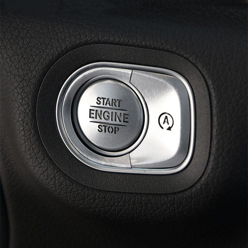 Car Styling START ENGINE STOP Buttons Decoration Sequins Decals Trim ...
