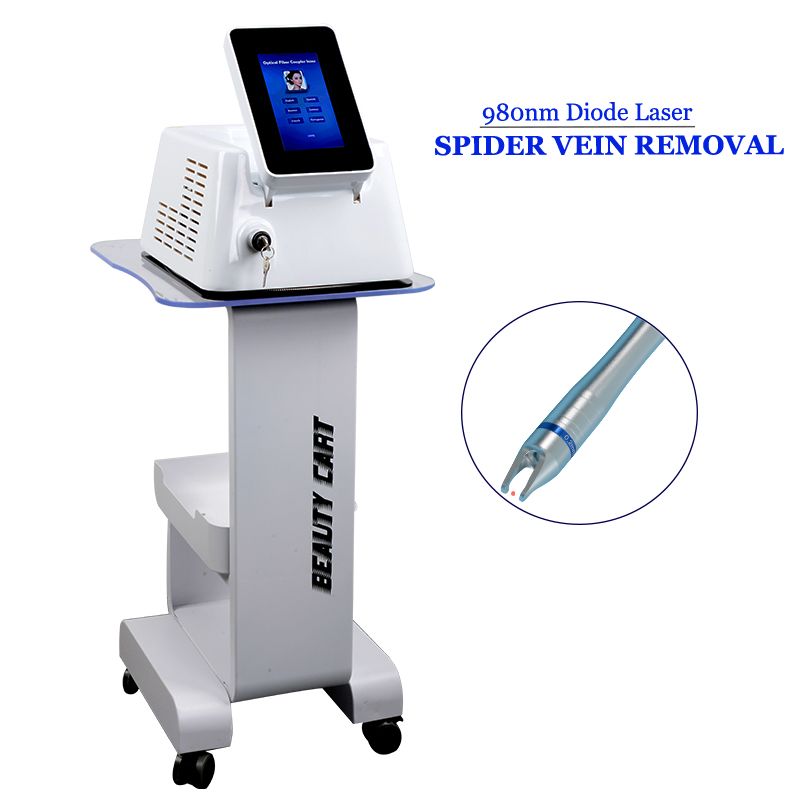 Clinic 980nm Vascular Laser Machine For Spider Veins Removal Red Blood ...