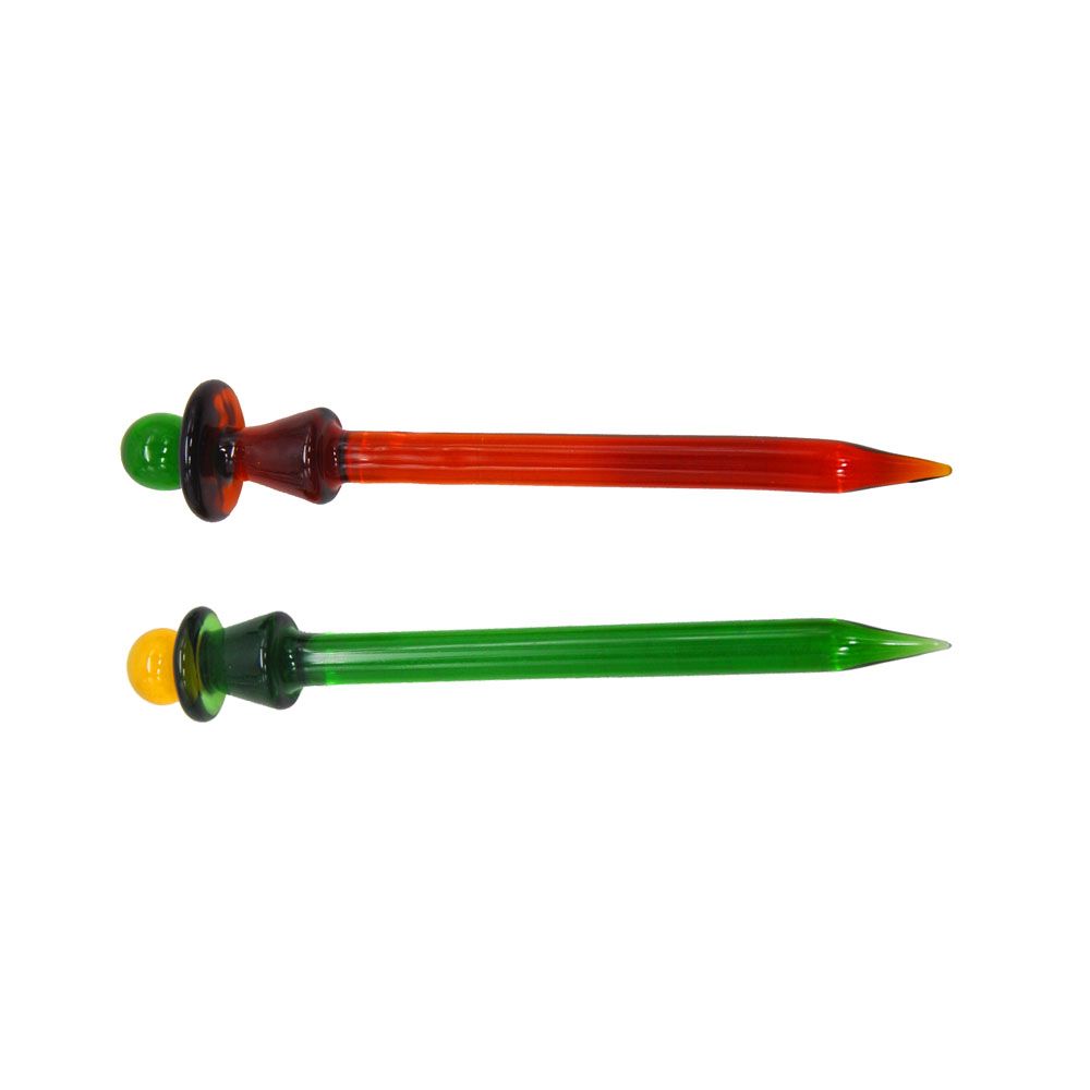 2021 Straight Type Glass Dabbler 5.0 Inch Long Wax Dab Tool Colorful ...