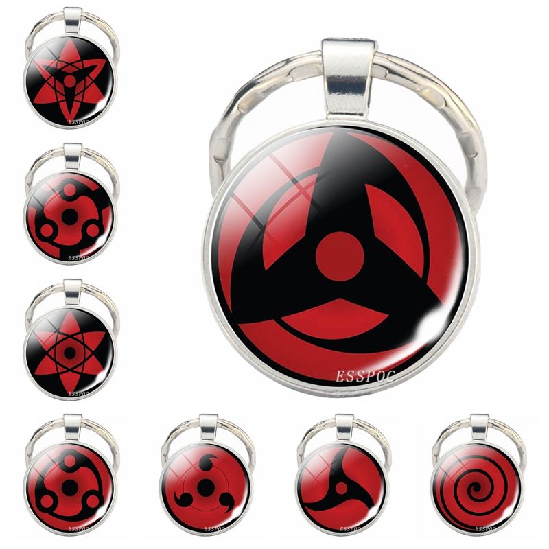 Anime Naruto Sharingan Eye Cosplay Keychain Kakashi Sasuke Sharingan ...