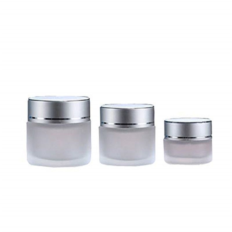 2020 5g 10g 15g 20g 30g 50g Frosted Glass Cosmetic Jar Empty Face Cream Lip Balm Storage ...