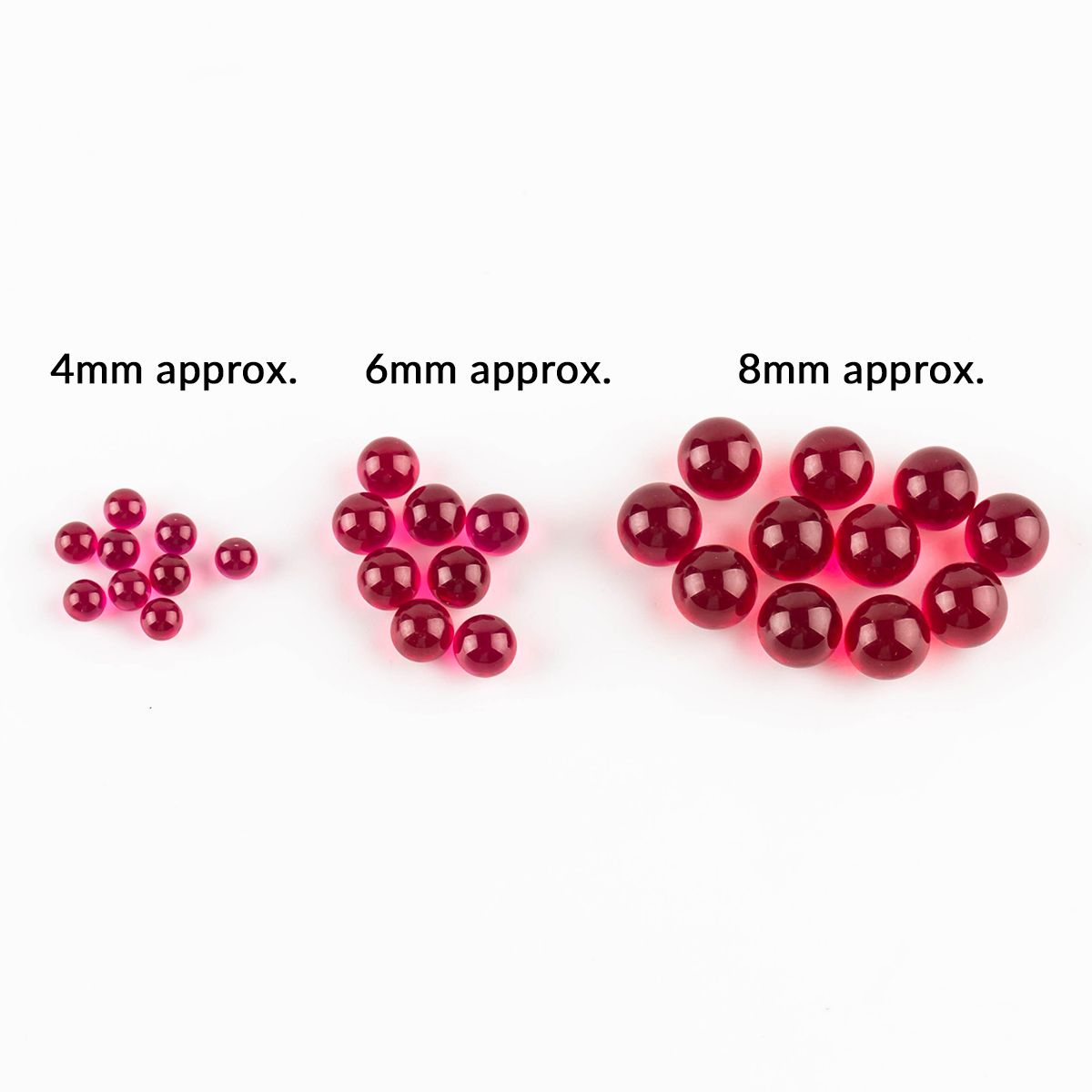 2019 New 4mm 6mm 8mm Ruby Terp Pearl Dab Pearl Banger Beads Ruby Insert For 25mm 30mm Quartz ...