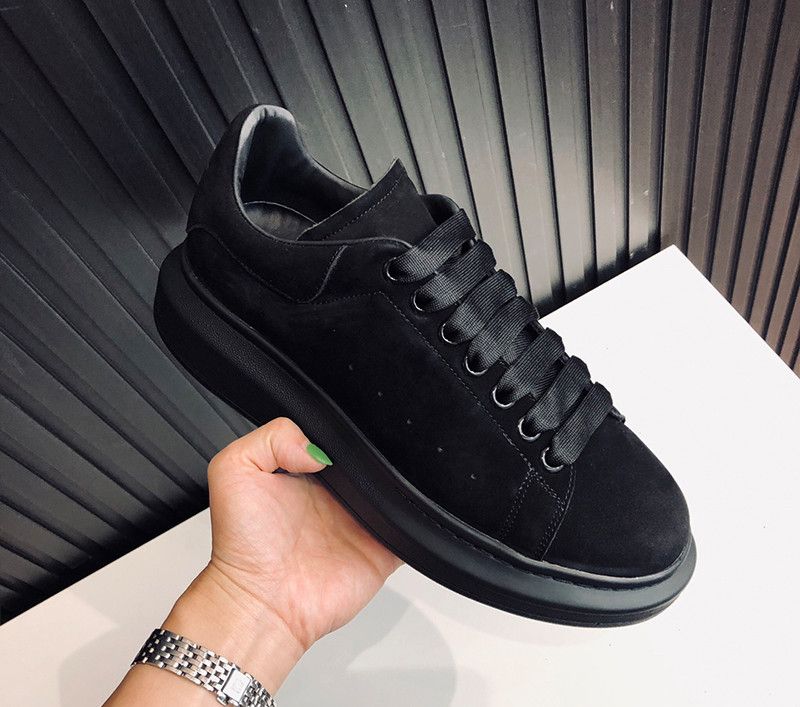 Fashion Men Women Platform Trainers Leather Suede Casual Shoes Designer ...