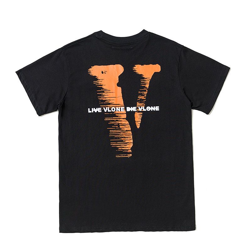 Vlone Fashion Short Sleeve High Quality Men Designer T Shirt Rock Hip ...