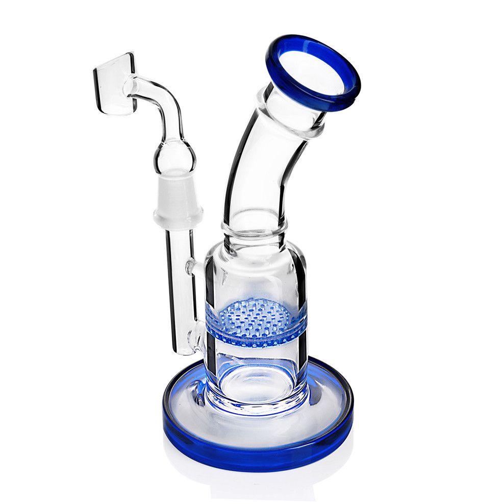 2019 Mini Bong Honeycomb Bongs Smoking Glass Water Pipes Percolator ...