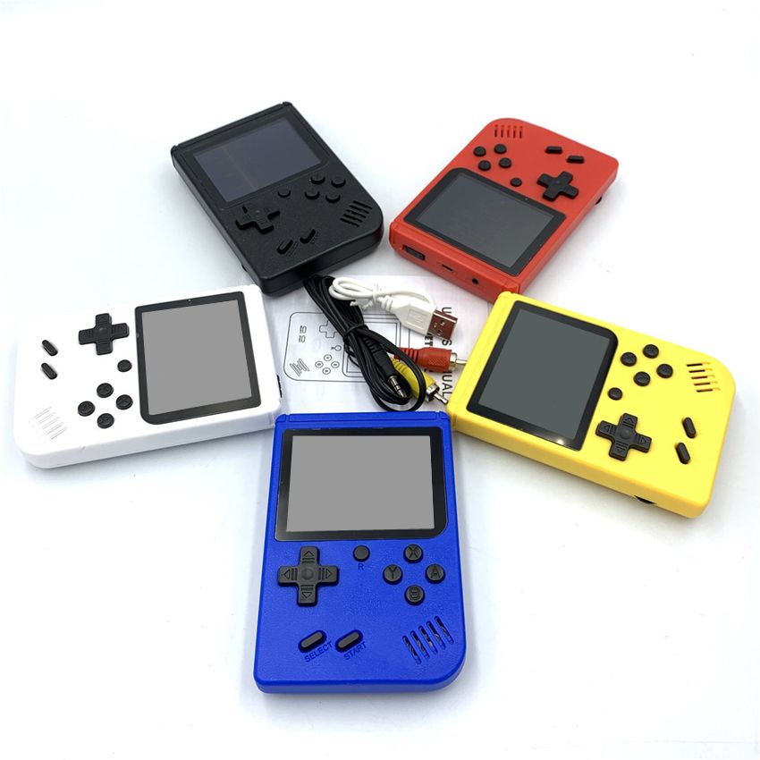 Mini Portable Games Players Retro FC Classic Retro Handheld Game Console 8 Bit Color LCD Game ...