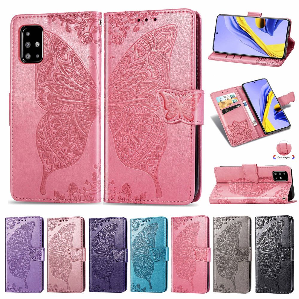 Luxury Flip Leather Case For Samsung Galaxy A51 Cases 3D Butterfly ...