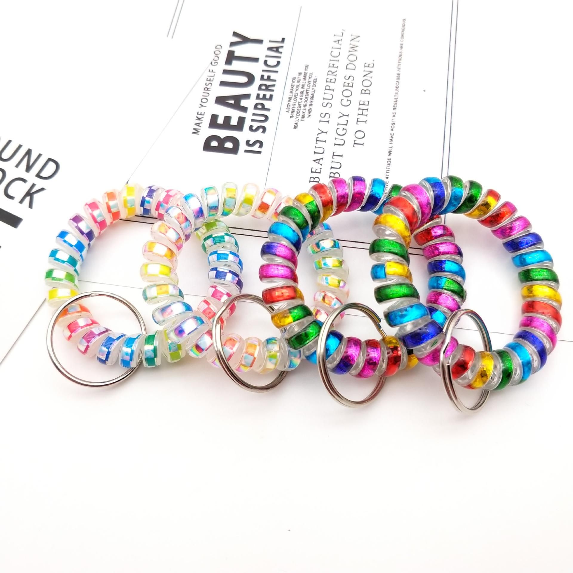 Wholesale Best Quality Material Colorful Spring Spiral Wrist Coil ...