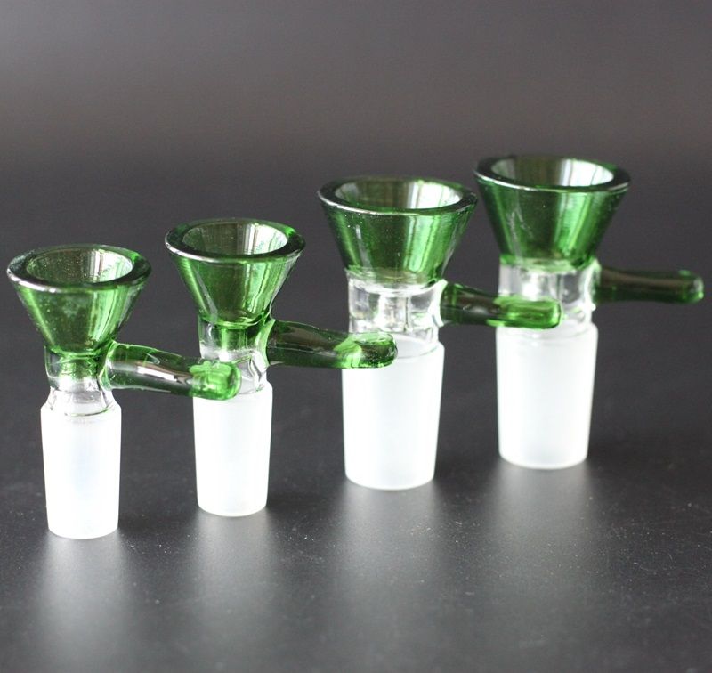 2021 Funnel Glass Bowls For Bongs High Quality 14mm 18mm Male Green ...