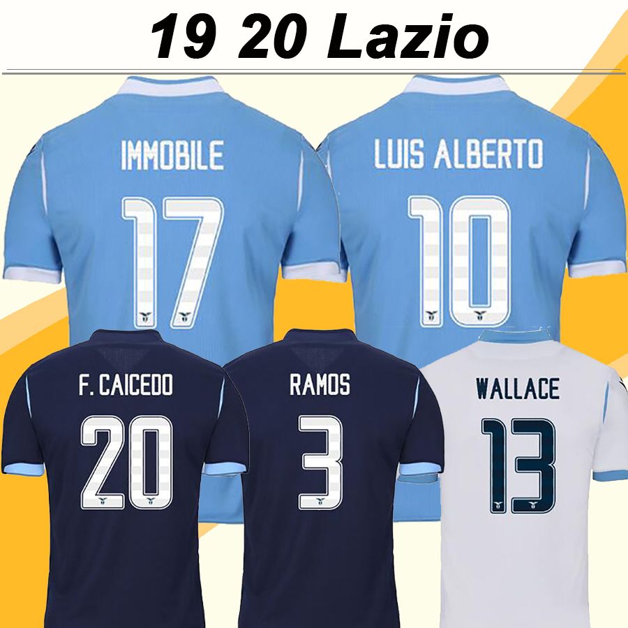 2020 2019 2020 Lazio LUIS ALBERTO Soccer Jerseys RAMOS WALLACE IMMOBILE ...